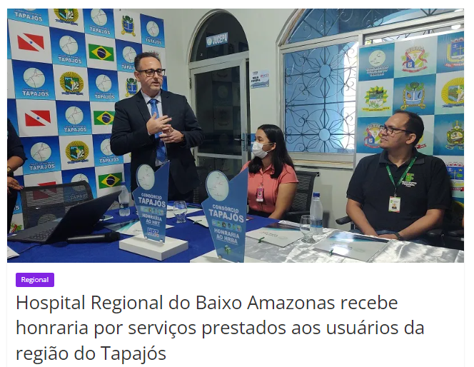 Folha do Progresso - Hospital Regional do Baixo Amazonas recebe ...