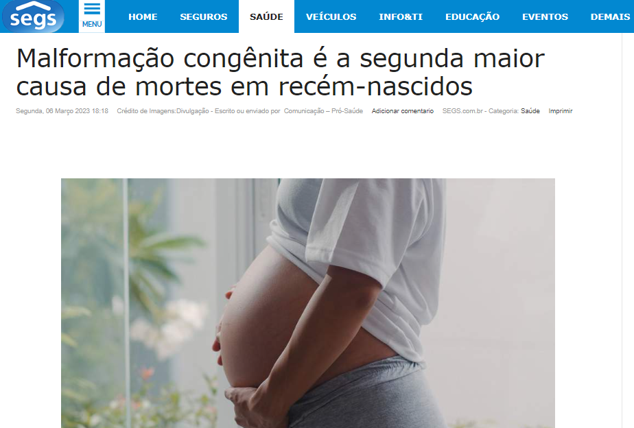 Segs - Malformação congênita é a segunda maior causa de mortes em recém ...